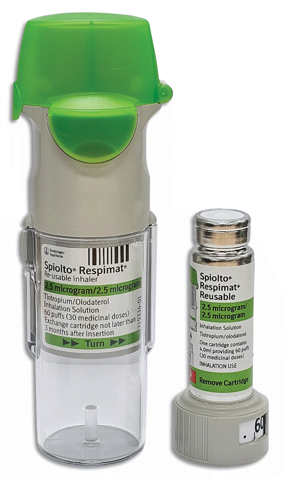 Image of Spiolto Respimat Reusable inhalation soln | MIMS Thailand